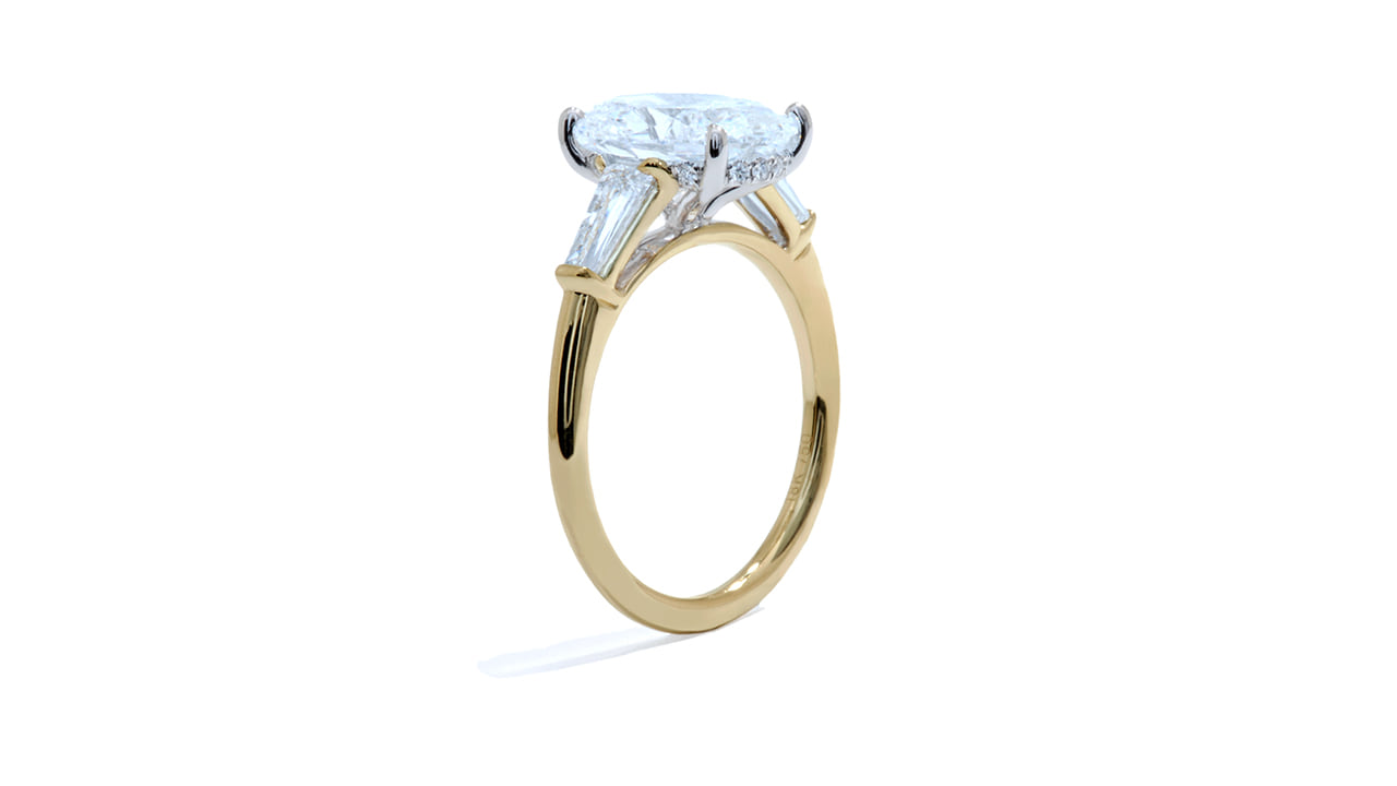 Oval Artdeco Yellow Gold Engagement Ring – Ascot Diamonds