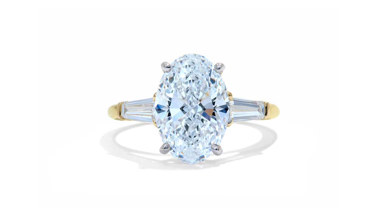 Oval Artdeco Yellow Gold Engagement Ring – Ascot Diamonds