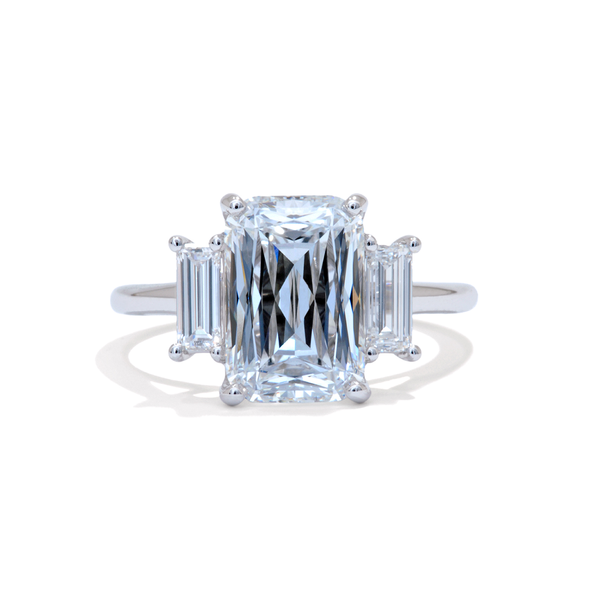 3.4 ct Cushion Cut Diamond Engagement Ring – Ascot Diamonds