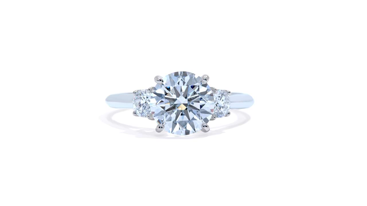 Round Cut Three Stone Engagement Ring – Ascot Diamonds