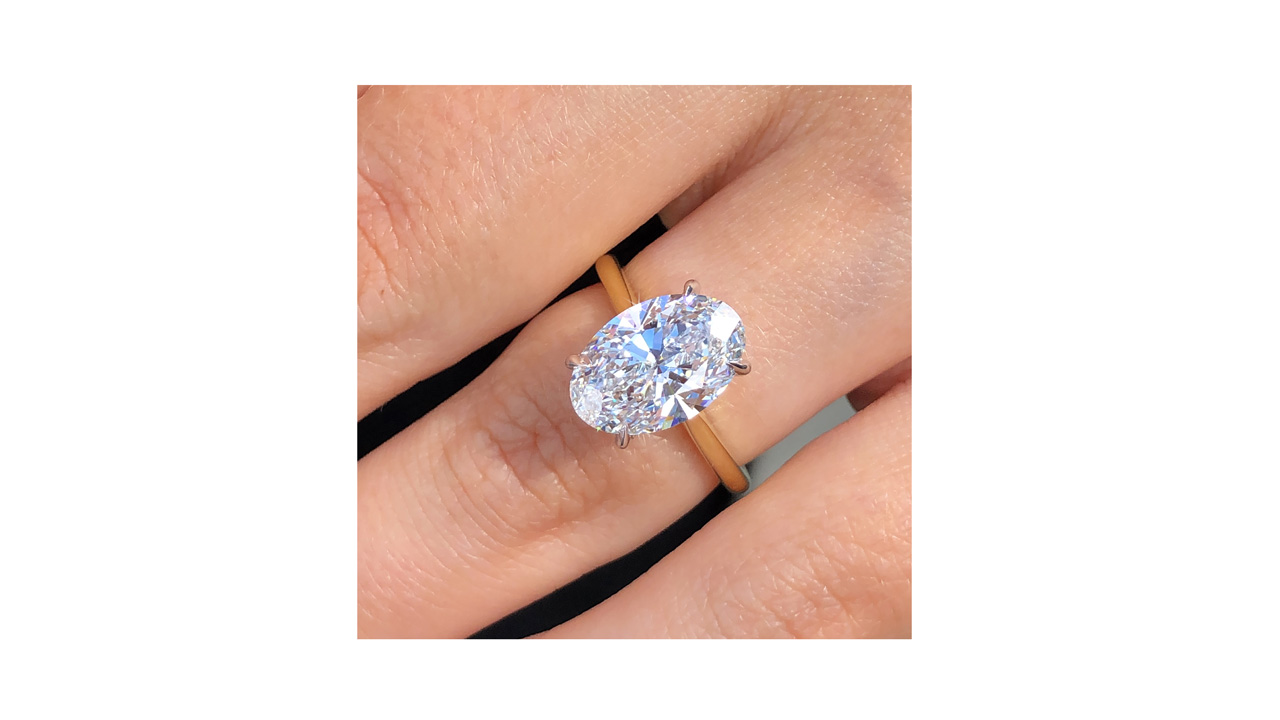 3ct Oval Cathedral Style Engagement Ring – Ascot Diamonds