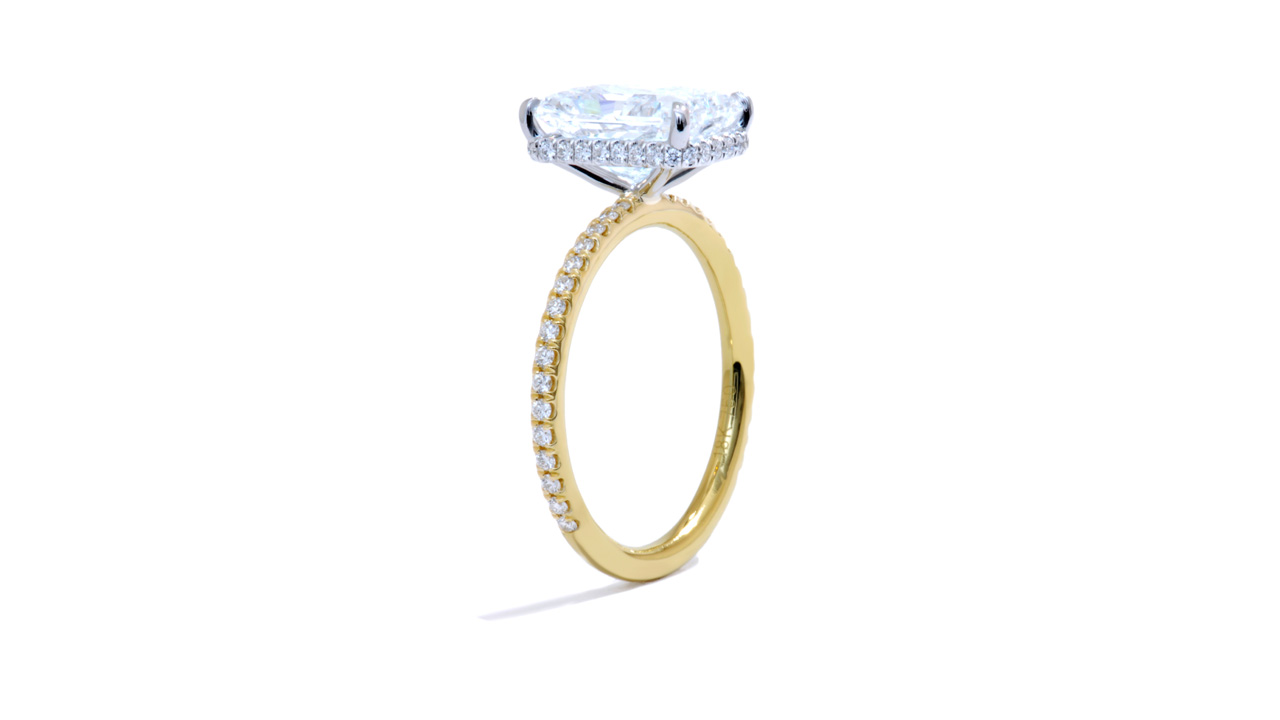 Diamond Encrusted Radiant Cut Solitaire – Ascot Diamonds