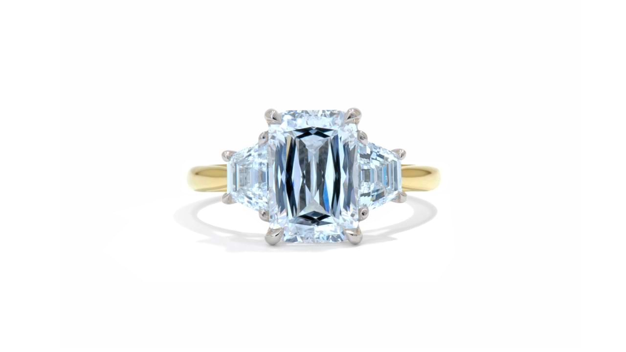 2.6 ct Nova Cut Three Stone Engagement Ring – Ascot Diamonds