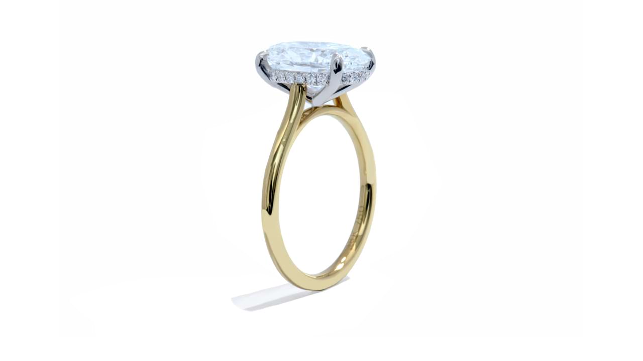 3 ct. Oval Cut Solitaire | Cathedral Set – Ascot Diamonds