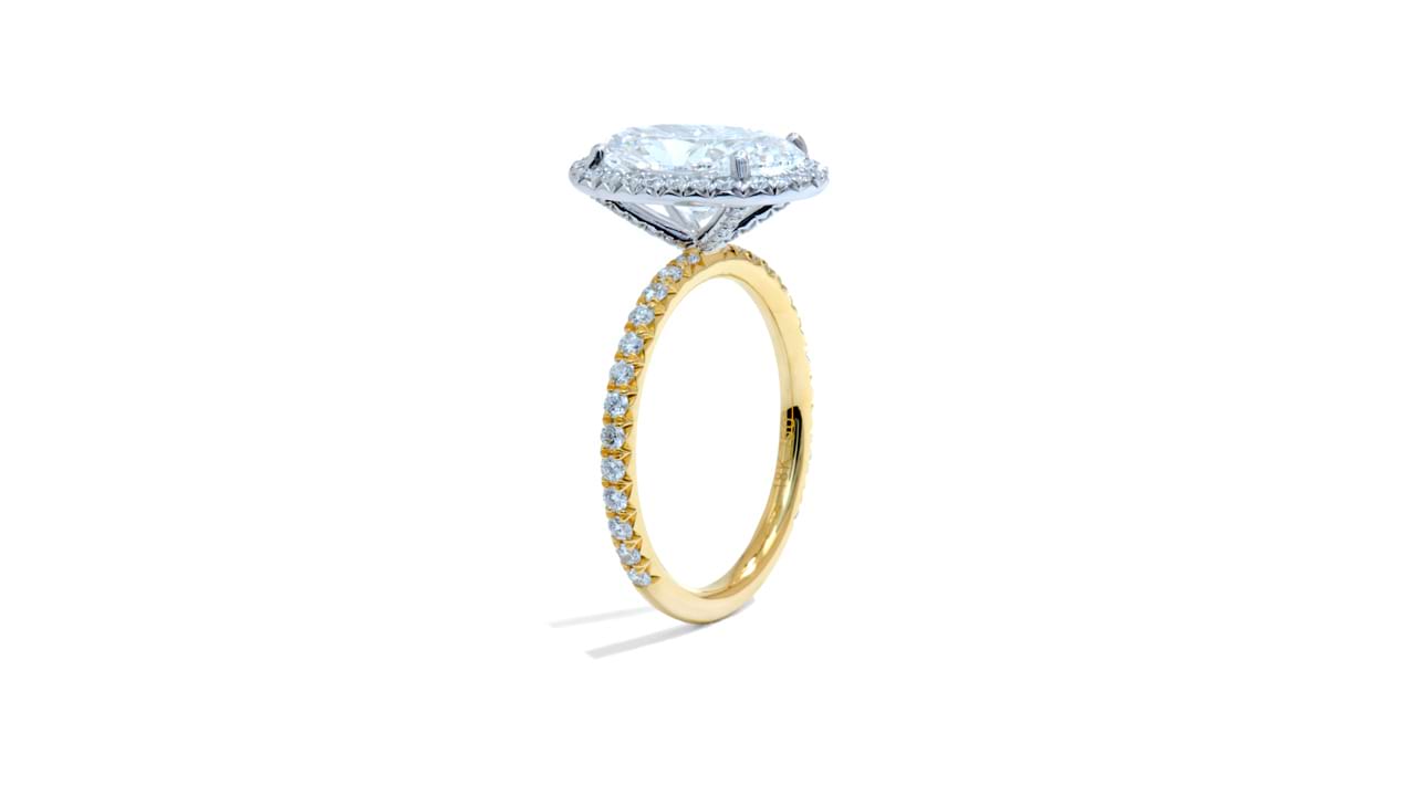 3 ct Oval Diamond Halo Engagement Ring – Ascot Diamonds