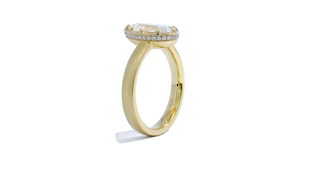 Button Back Pear Shape Engagement Ring – Ascot Diamonds