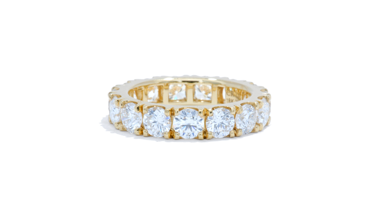 4ct Diamond Eternity Ring in Yellow Gold – Ascot Diamonds